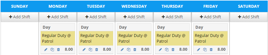Patrol Rotations Schedule Examples Patrol 24 7 Schedule Examples